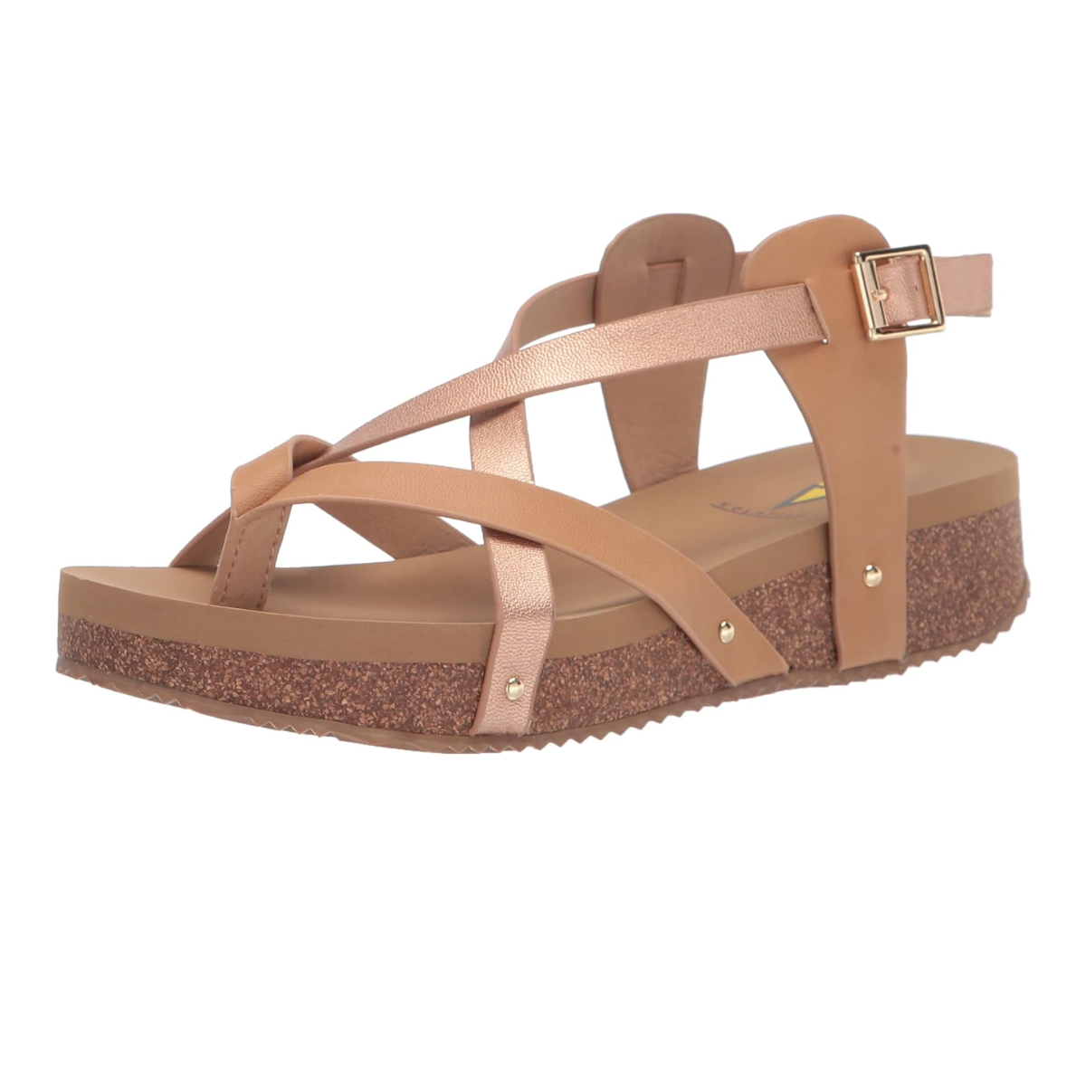 Engie Low Platform Sandal in Rose Gold by Volatile – Flipflops & Whatnots
